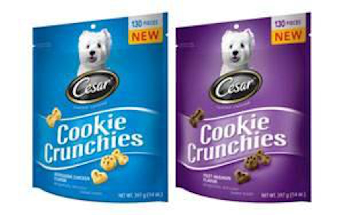 Mars Petcare CESAR Canine Cuisine Cookie Crunchies dog treats ...