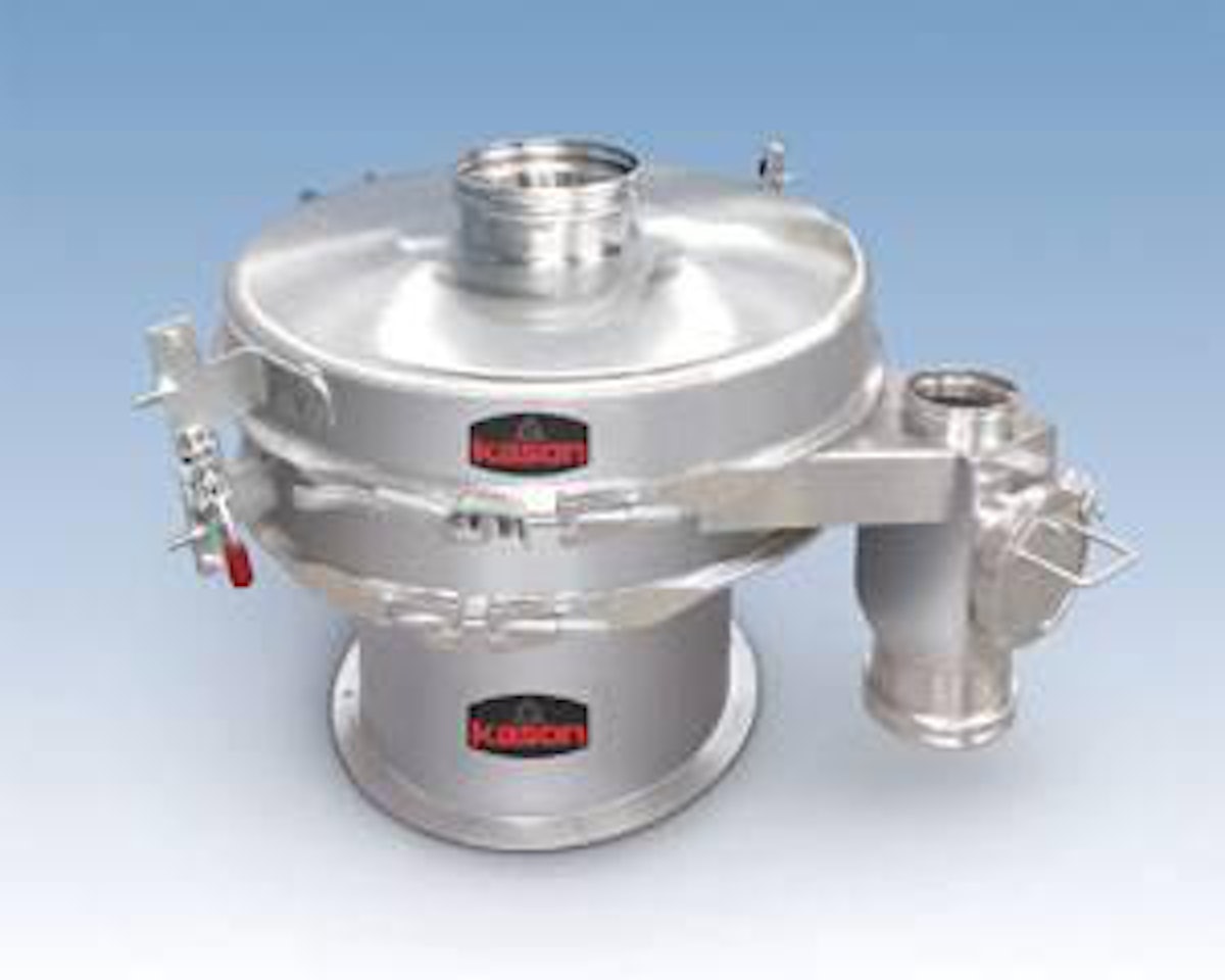 Kason Corp. Vibroscreen Model K30-1-SS 30-inch screener From: Kason ...