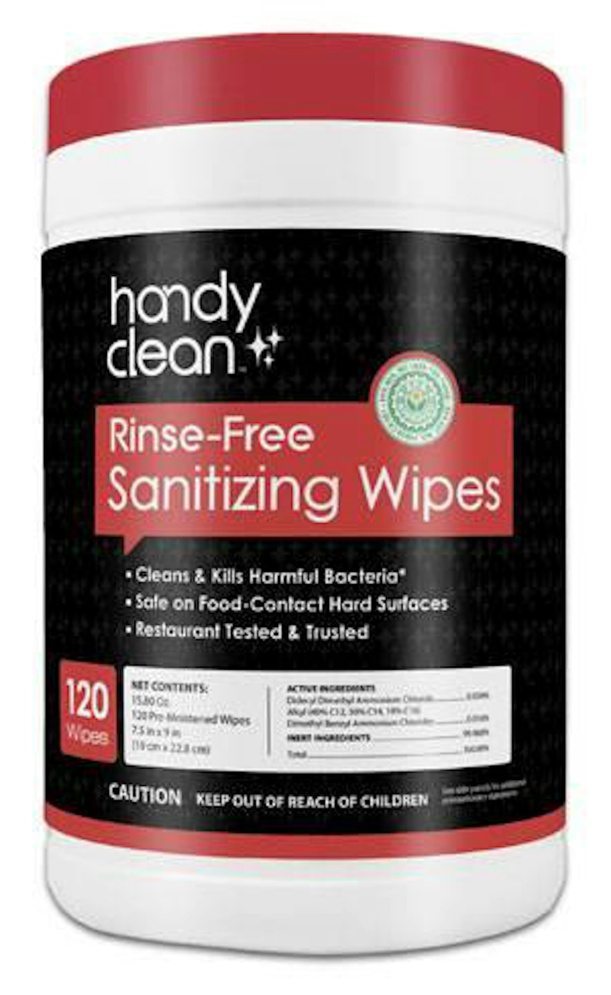 Diamond Wipes International Handyclean rinse-free sanitizing wipes ...