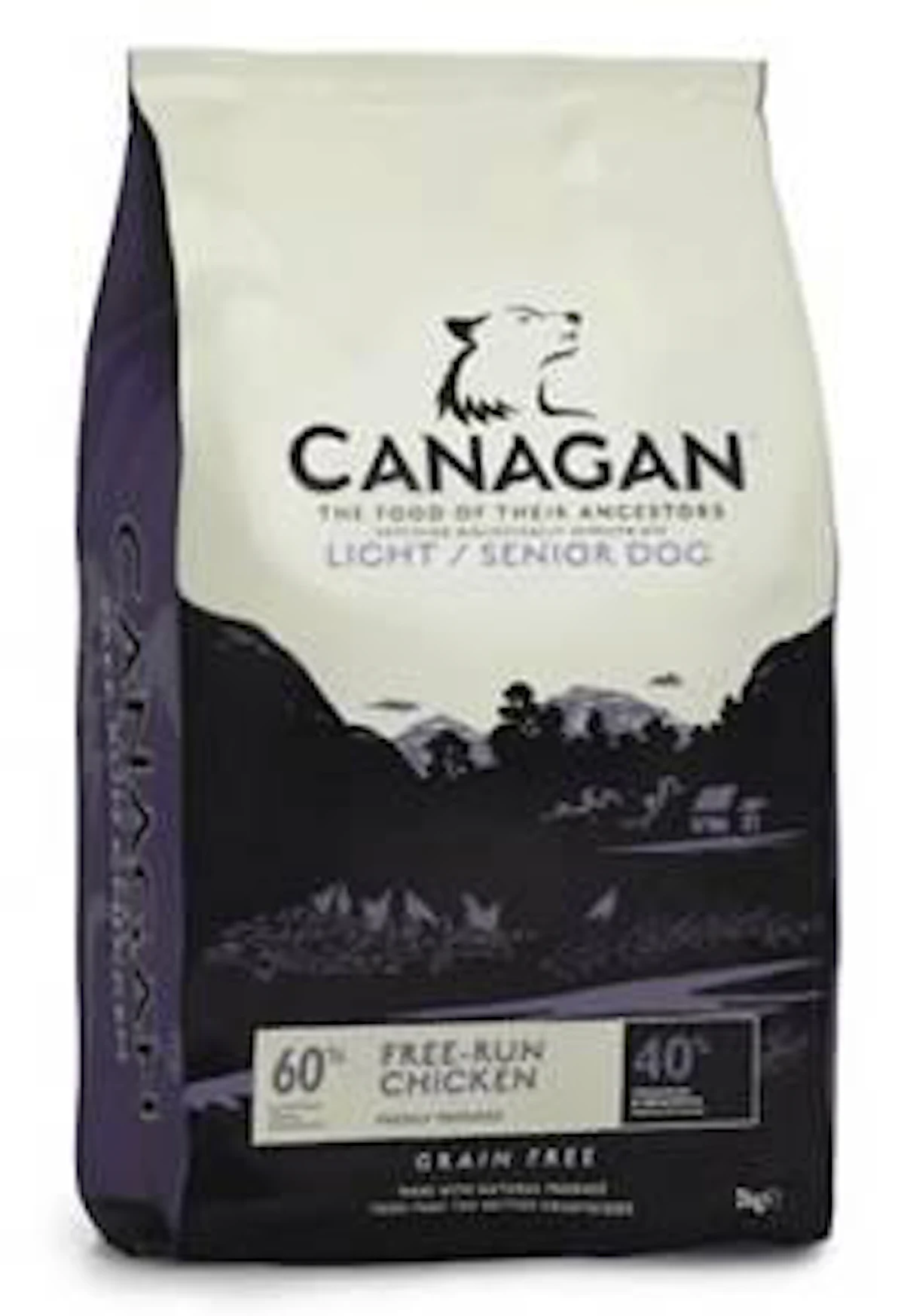 Canagan grain-free dog food for overweight and senior dogs ...
