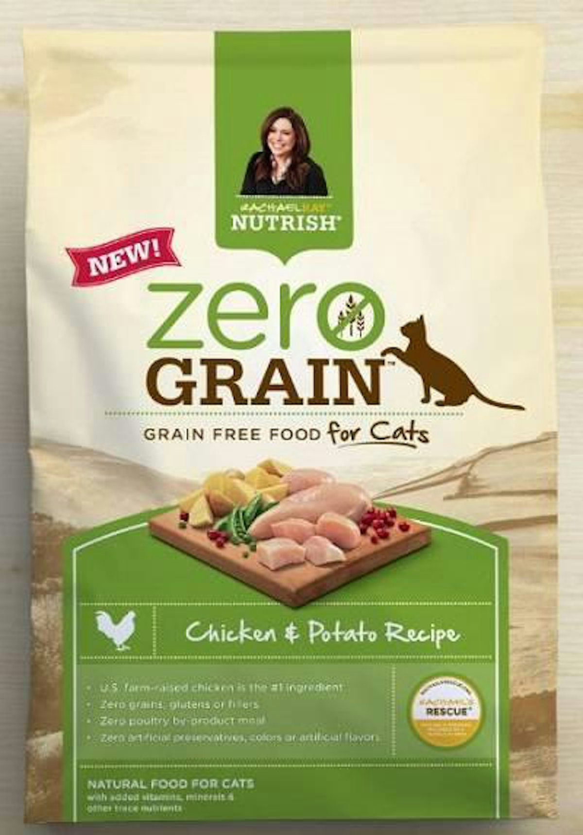 Rachael Ray Nutrish Zero Grain for Cats Chicken & Potato Recipe ...