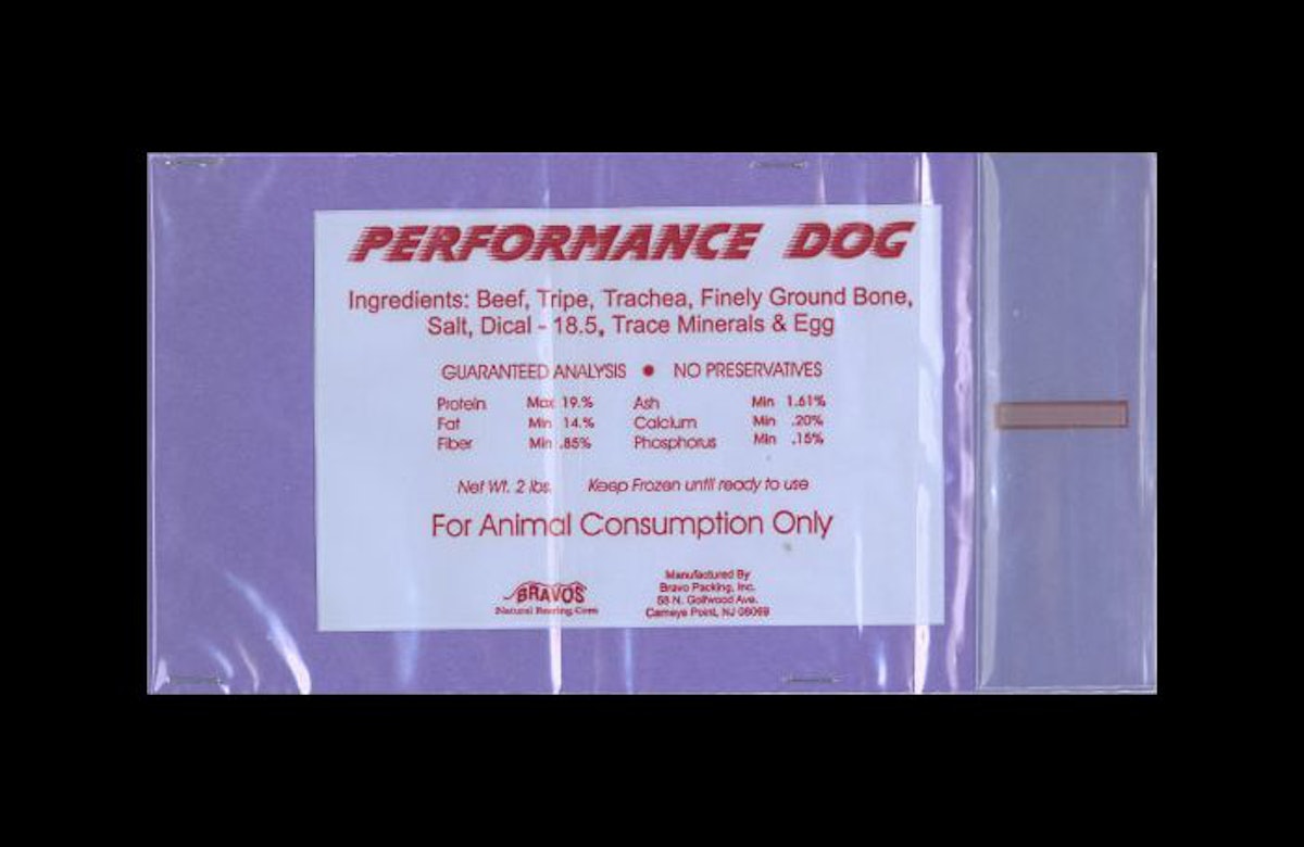 Bravo Packing recalls Performance Dog raw pet food | PetfoodIndustry